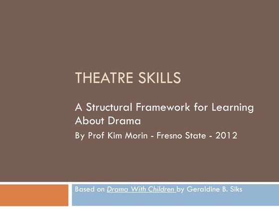 The elements of drama | PPT