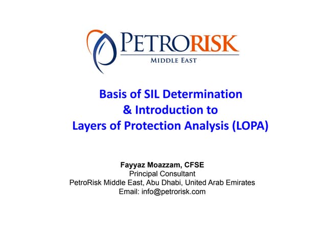 LAYER OF PROTECTION ANALYSIS | PPT