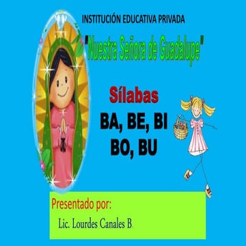 Silabas ba be-bi-bo y bu | PPTX