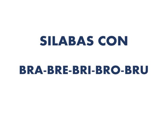 Imagenes silabas bra bre bri bro bru | DOCX