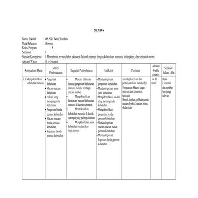 Silabus | DOC