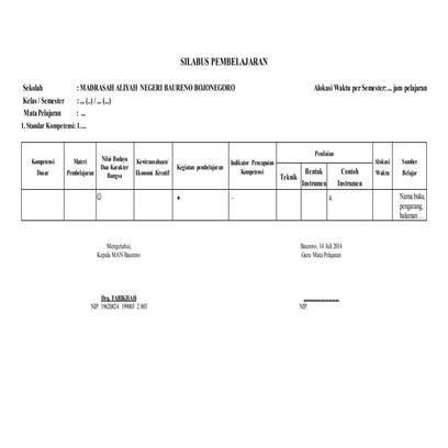 Silabus pembelajaran-x | DOCX