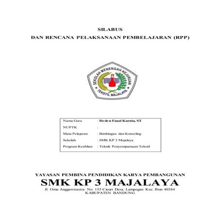 Silabus dan rpp bk | DOCX
