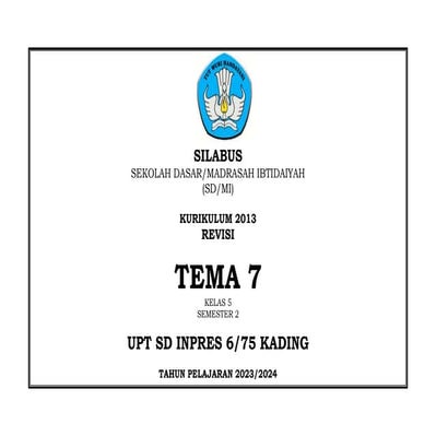 Silabus K13 Kelas 5 Tema 7.doc