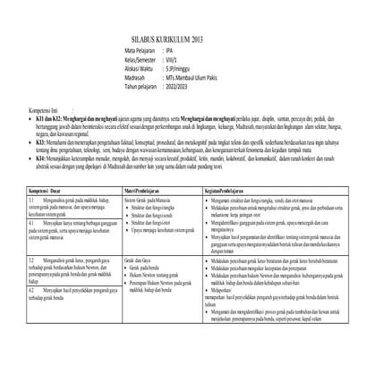 SILABUS KURIKULUM 2013 KL.8 SEM.1.docx