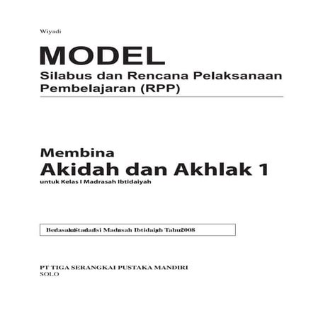 Silabus rpp akidah_akhlak_mi_kl-1_smt-1-2 | PDF