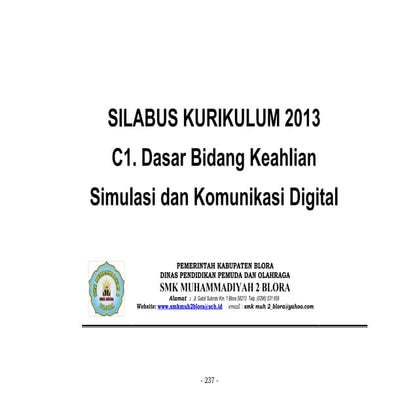 Silabus simdig | DOC