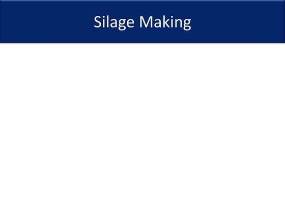 Silage | PPT