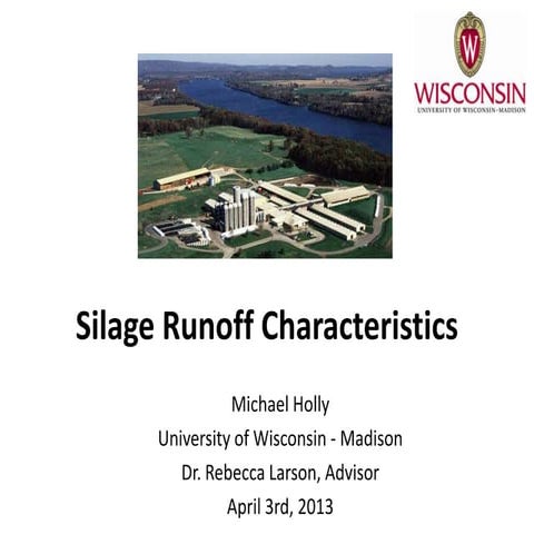 Silage Runoff Characterization | PPT