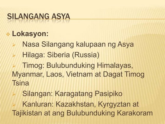 Timog silangang asya | PPT