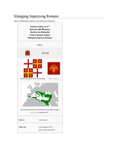 AP III - Ang Imperyong Byzantine | PPTX