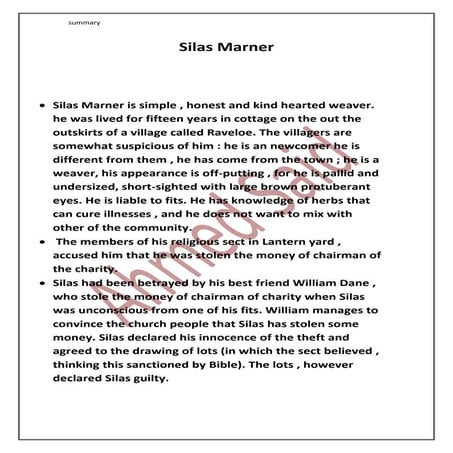 Silas marner | PPTX