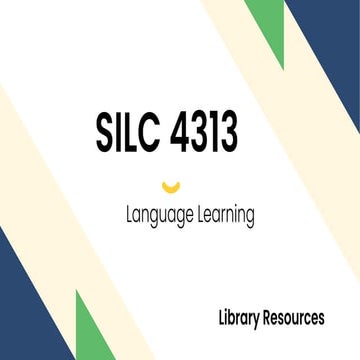 SILC 4313 | PPT