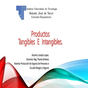 Productos (Productos Tangibles e Intangibles) | PPTX