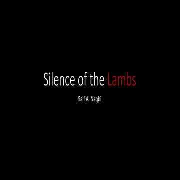 Silence of the Lambs – Analysis of Opening | PPT
