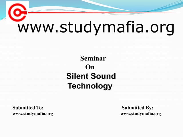 silent sound technology | PPT