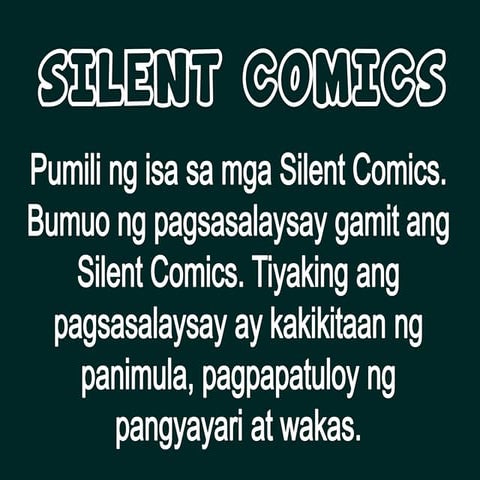 Silent comics | PPT