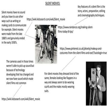 SILENT FILM RESEARCH | PPTX