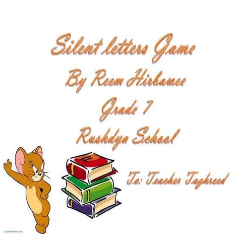 Silent letters game | PPSX