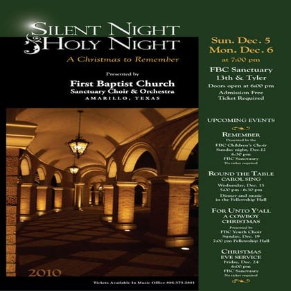 FBC Silent Night Christmas Poster | PDF