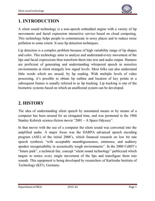 Silent sound-technology ppt final | PPT