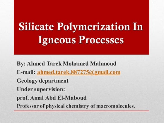 Types and characteristics of magma | PPT