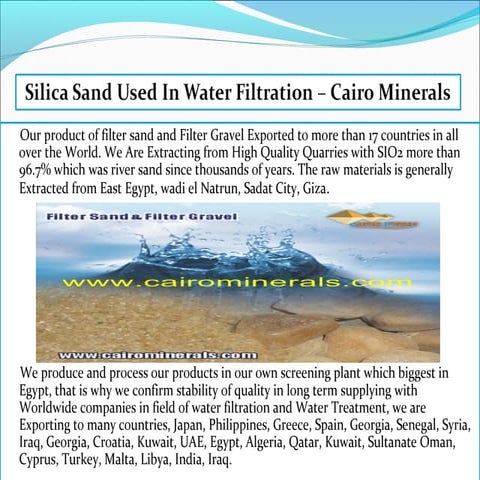Sand and Gravel Filter Media for water Filtration | PPT