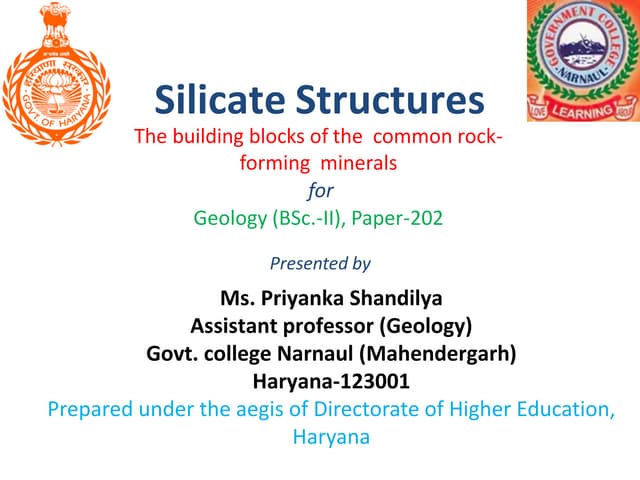 Silicate Structures Pdf