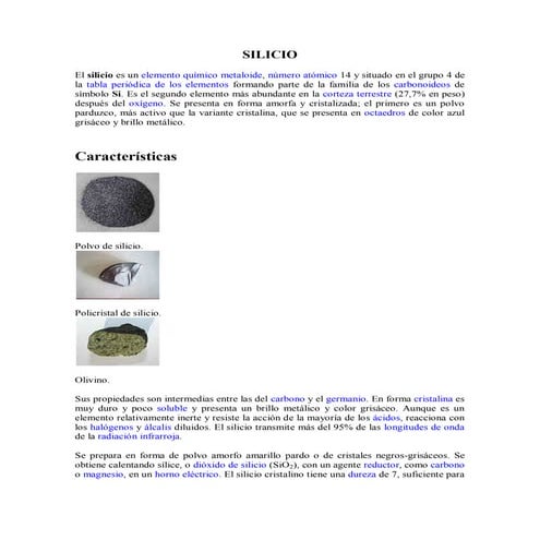 Silicio | PPTX