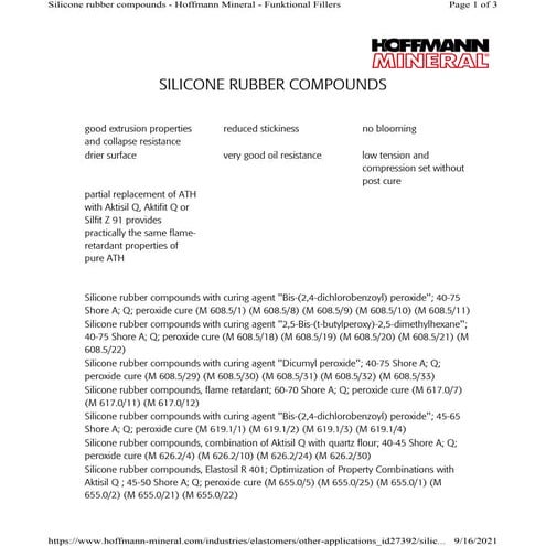 Silicone Rubber | PDF