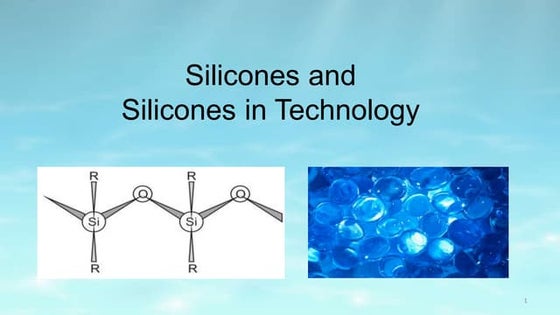 Silicon rubber | PPTX | Chemistry | Science