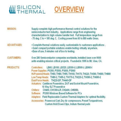 Silicon thermal presentation | PPTX
