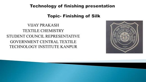 Bleaching and its agents( silk fabric) | PPT