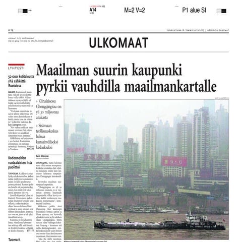 Megapolis 2025: Kiinan megakaupungit mullistuksessa | PPT