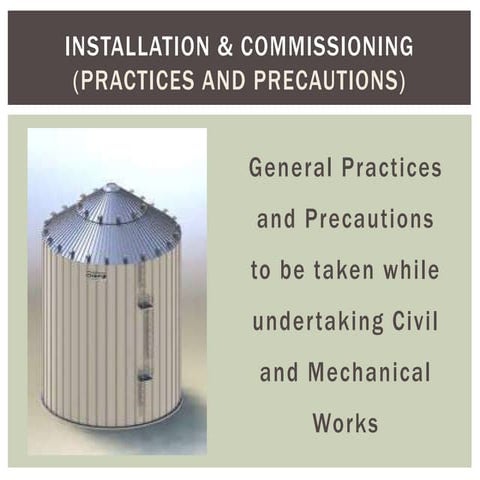 Grain Silo Installation Checklist | PPTX