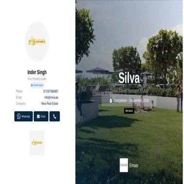 Silva Tower at Green Gate, Dubai Creek Harbour – Emaar Properties | PDF