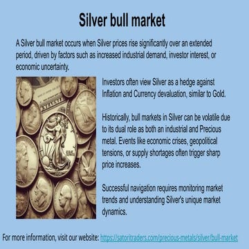 Silver bull market forecast - Satori Traders | PPTX