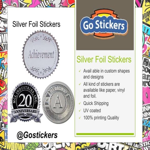 Silver foil sticker | PPT