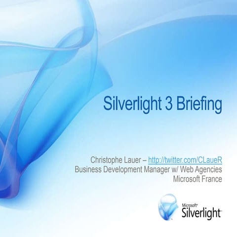 Silverlight Momentum and Introducing Silverlight 3 | PPTX | Computer Software and Applications ...