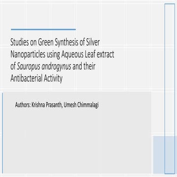 Silver Nanoparticles synthesis from leaf extract.pptx