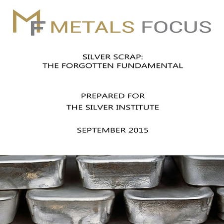 Silver Recycling Volumes Forecast to Stagnate Over The Next Three Years ...