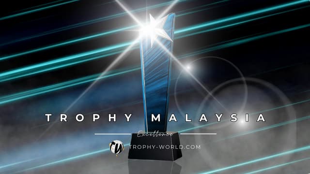 Blue Black Marble Crystal Trophies at Trophy-World Malaysia | Custom ...
