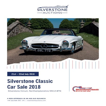 Silverstone Classic Car Sale 21st 22nd July 2018 - Classic Car Auction ...