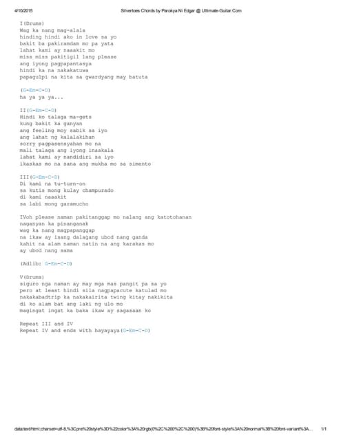 Anak chords by freddie aguilar @ ultimate guitar | PDF