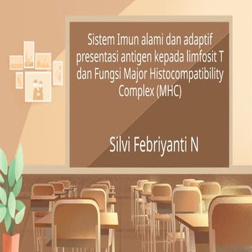 sistem imun alami dan adaptif serta MHC. | PPTX