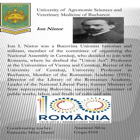 Ion Nistor | PPT