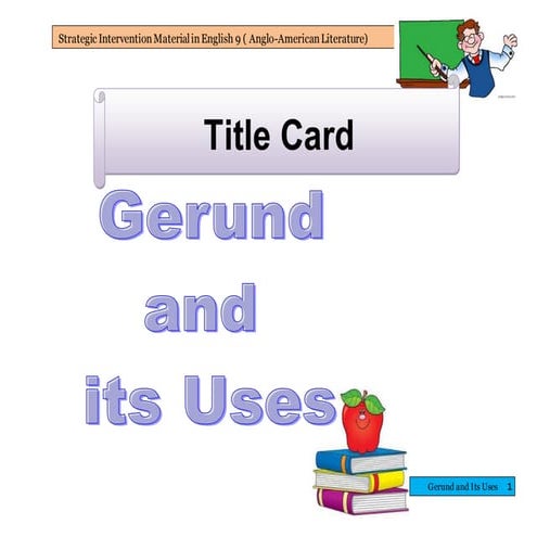 Semi-Detailed Lesson Plan - Gerunds (Junior High School - English 9) | DOCX