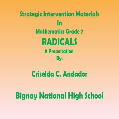 SIM-PRINCIPAL ROOTS OF RATIONAL AND IRRATIONAL NUMBERS.pptx