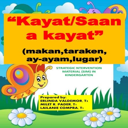 Sim strategic intervention material-milet pader | PPTX