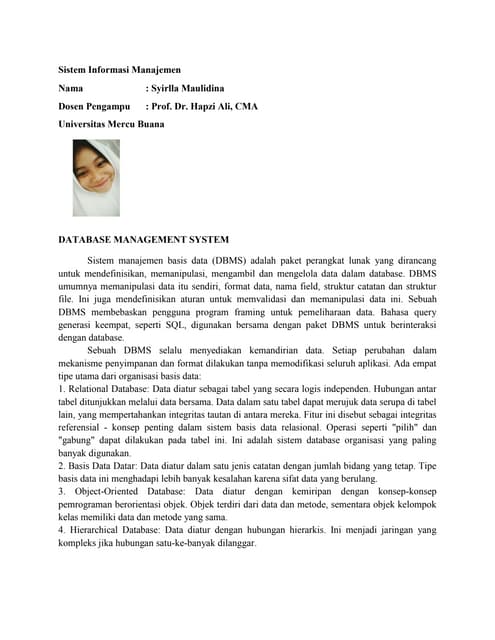 Apa itu database?? | PDF